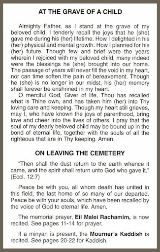 The Benjamin Institute - Jewish mourning customs